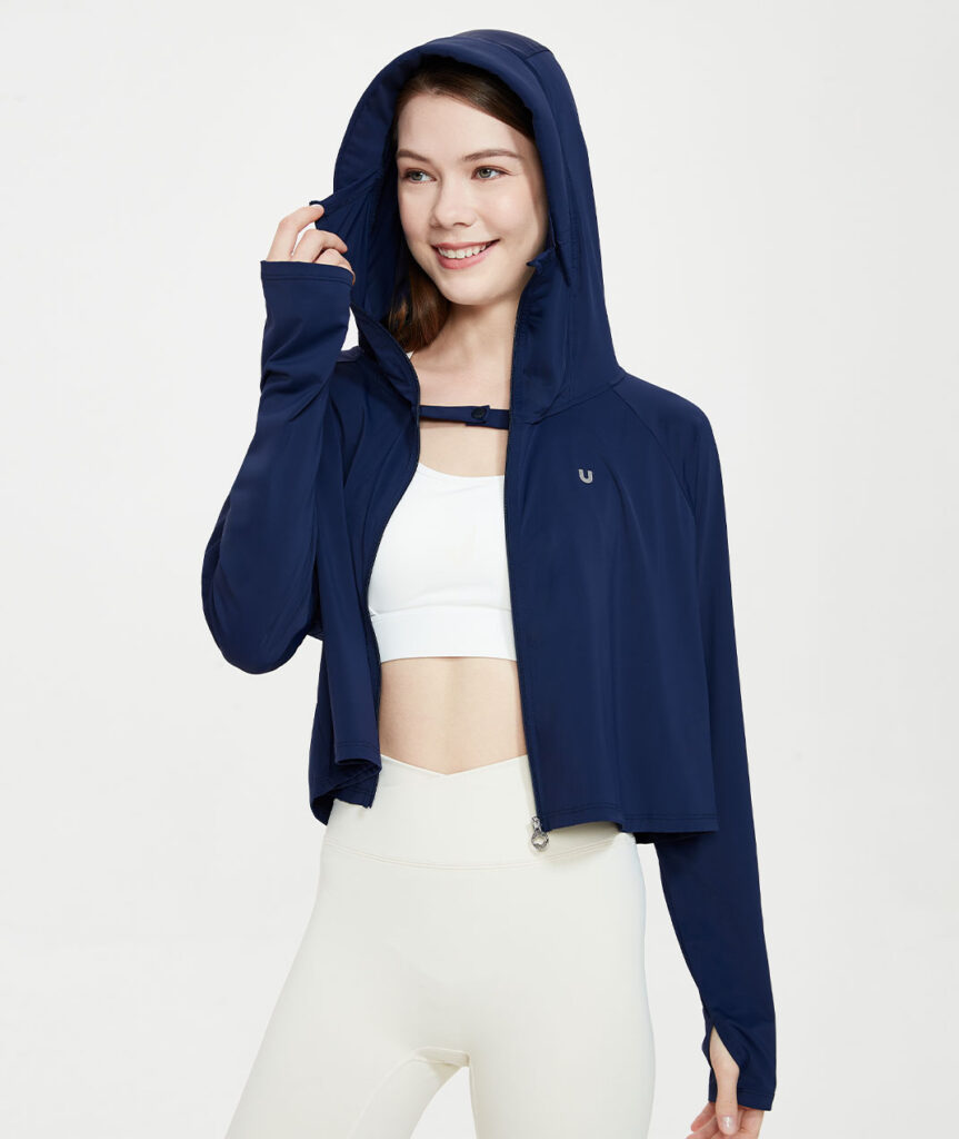 抗UV-Suptex清涼透氣護臉連帽外套-女 | UV100就是防曬