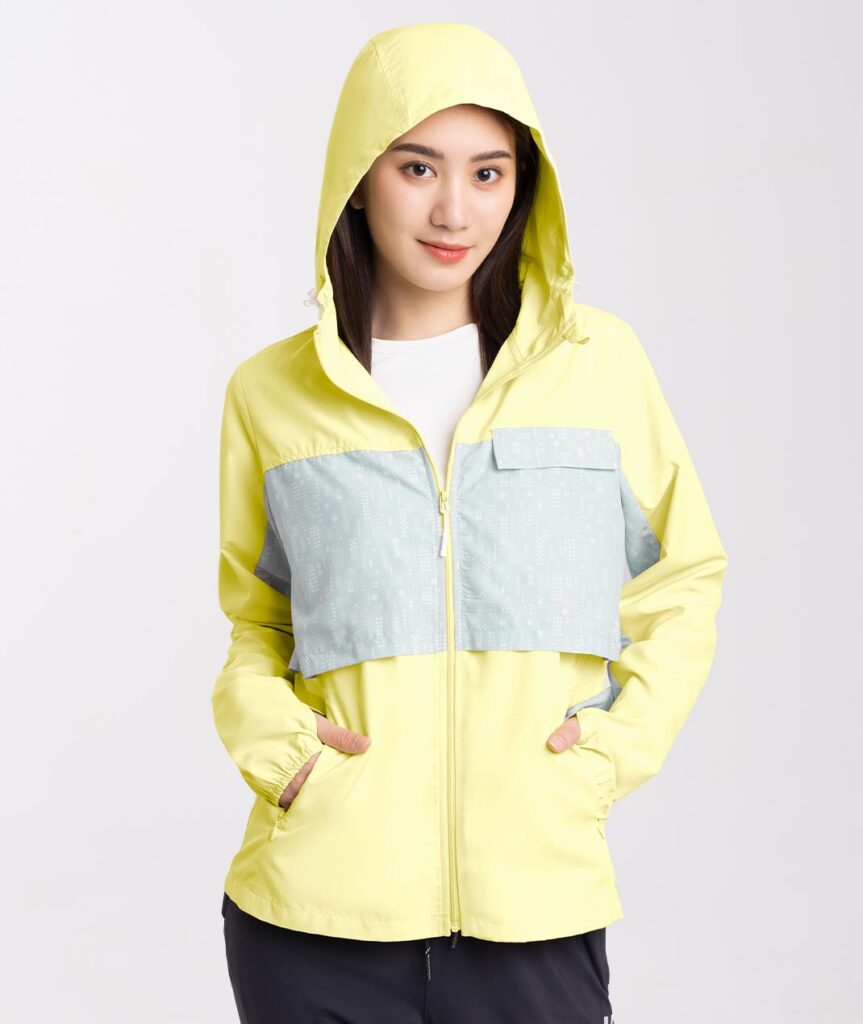 抗UV-Suptex清涼防蚊環保印花透氣連帽外套-女 | UV100就是防曬